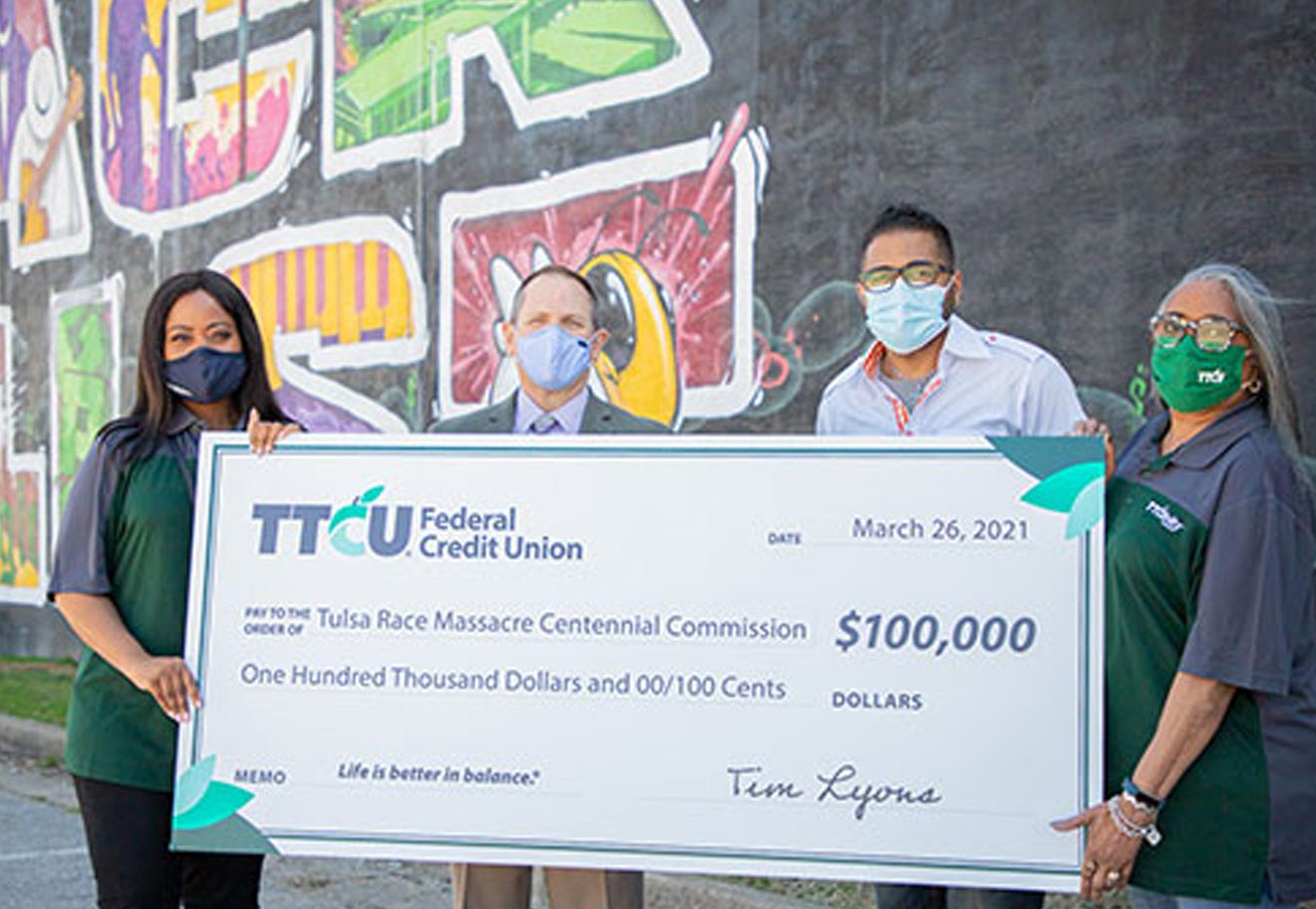 $100,000 Donation to TRMCC | TTCU Federal Credit Union